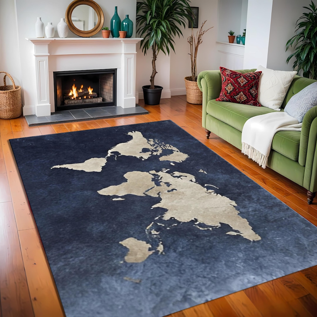 World Map Rug,maps Rug,cool World Map Carpet ,fantastic Rug,doormat ...