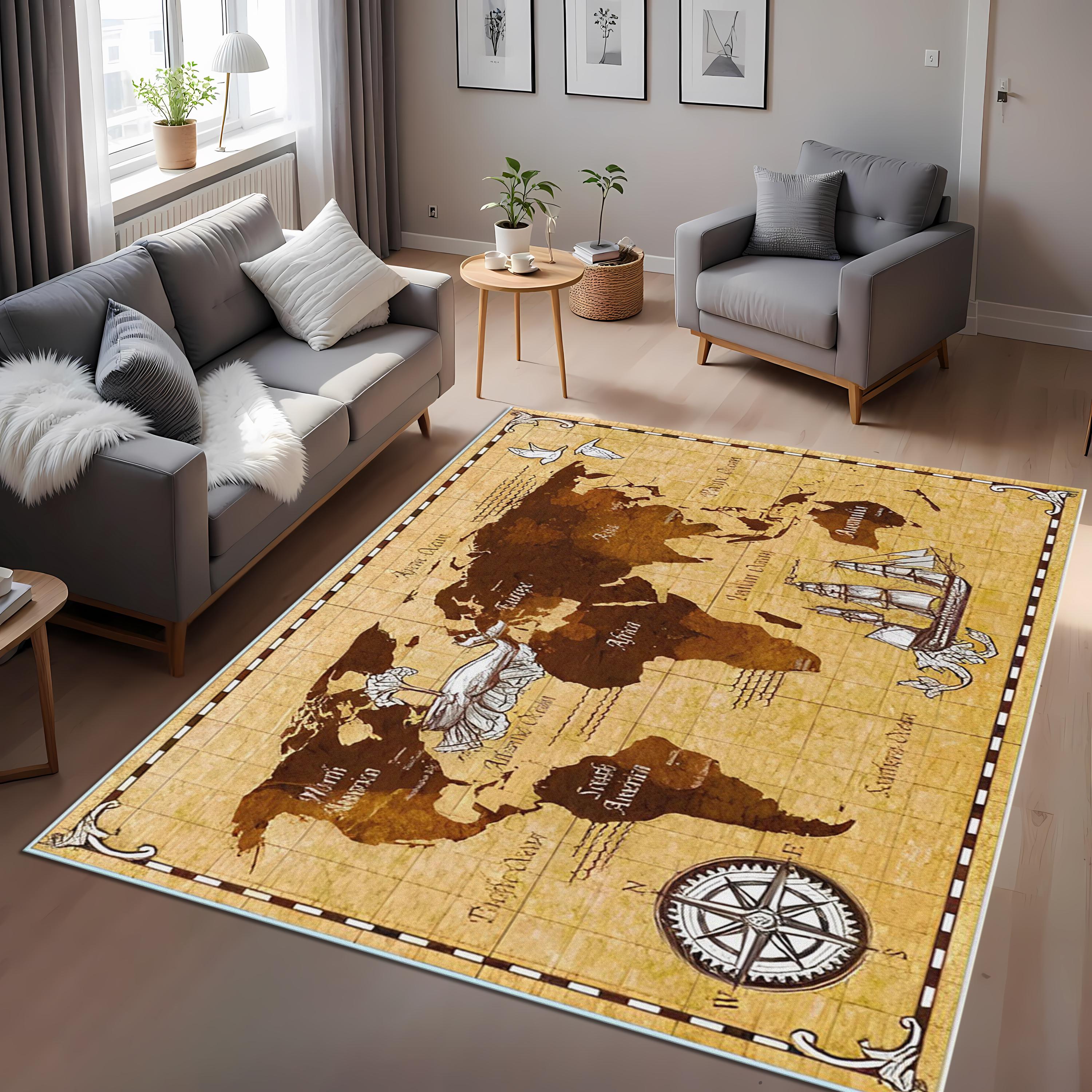 World Map Rug,maps Rug,cool World Map Carpet ,popular Map Carpet for ...