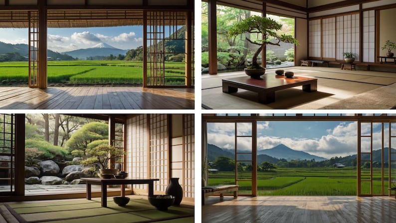 10 Japanese Zen Garden Zoom Background Serene Home Office Virtual ...