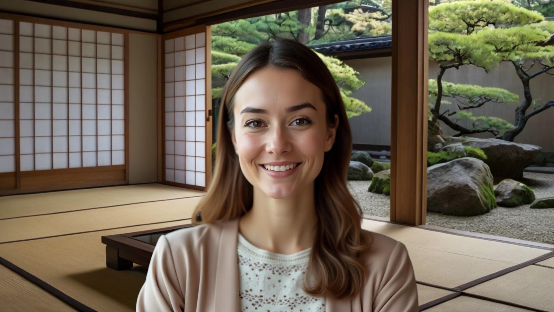 10 Japanese Zen Garden Zoom Background Serene Home Office Virtual ...
