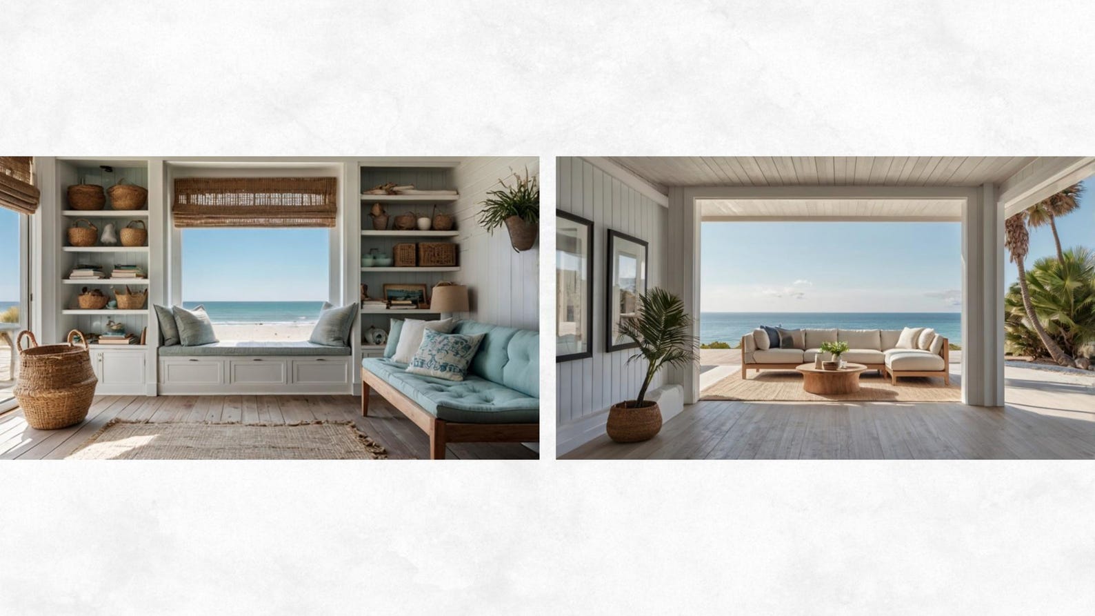 10 Beach House Virtual Zoom Background Coastal Home Office Backdrop ...