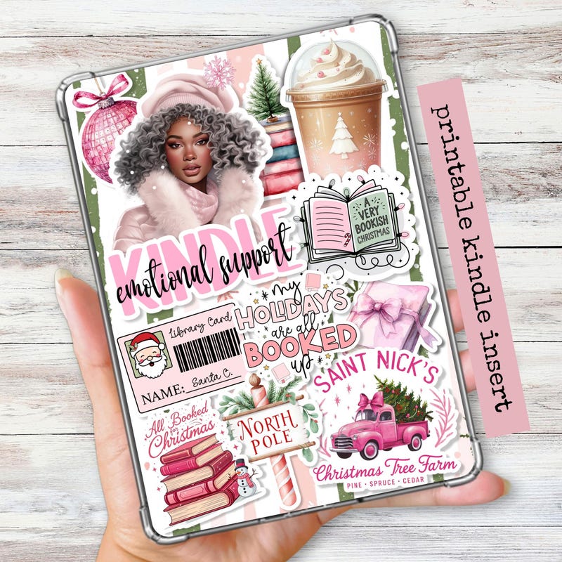 Pink Kindle Insert Png - Etsy