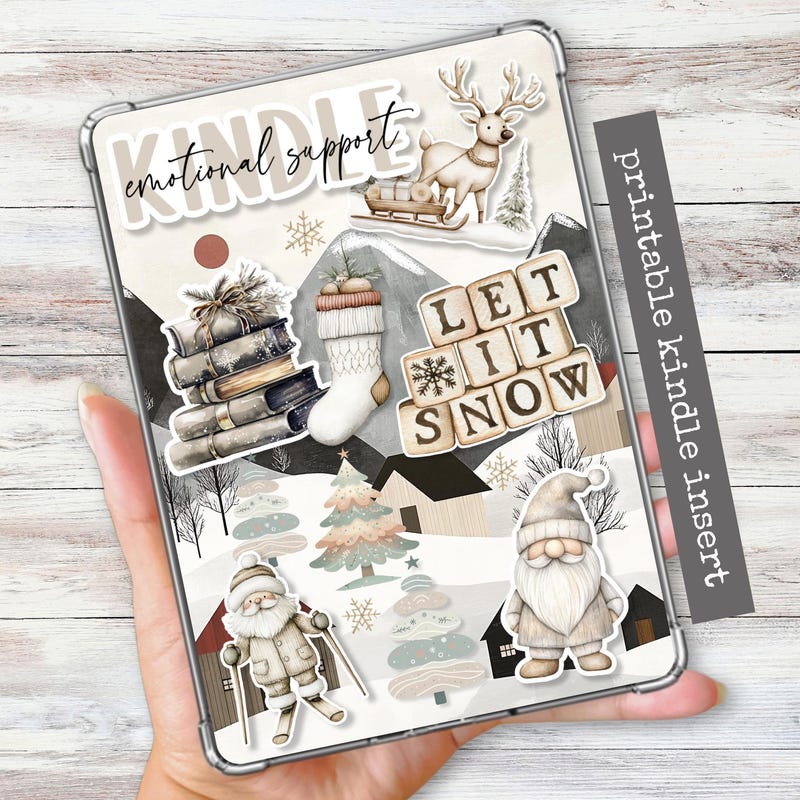 Christmas Ereader Insert - Etsy UK