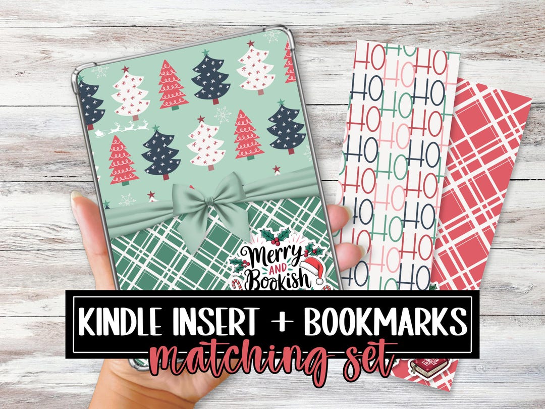 Printable Bookmarks Set of 5 | Matching Kindle Insert | Holiday ...
