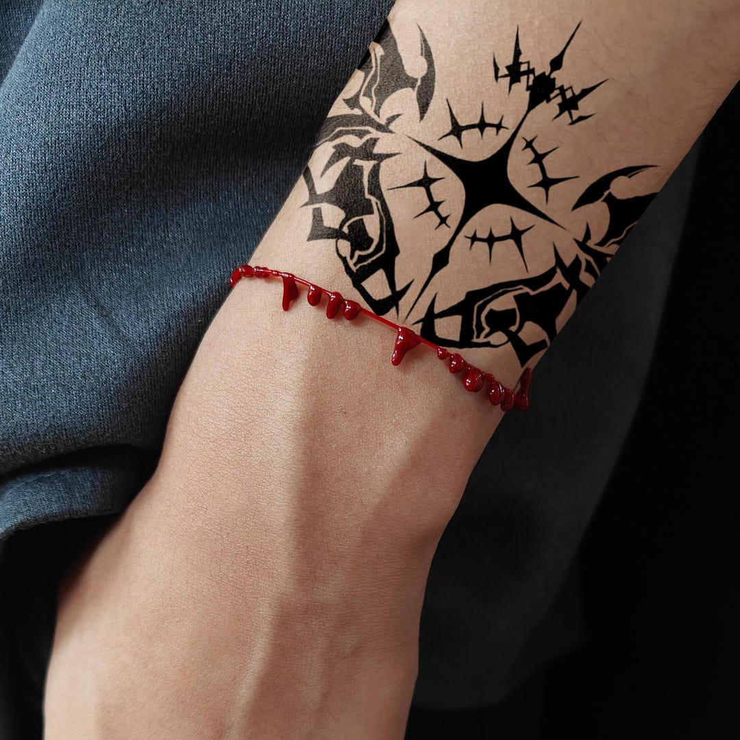 Gothic Vampire Blood Bracelet, Handmade Blood Drop Bracelet, Handmade ...