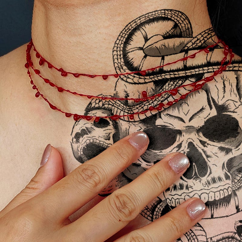 Dainty Creepy Necklace - Etsy