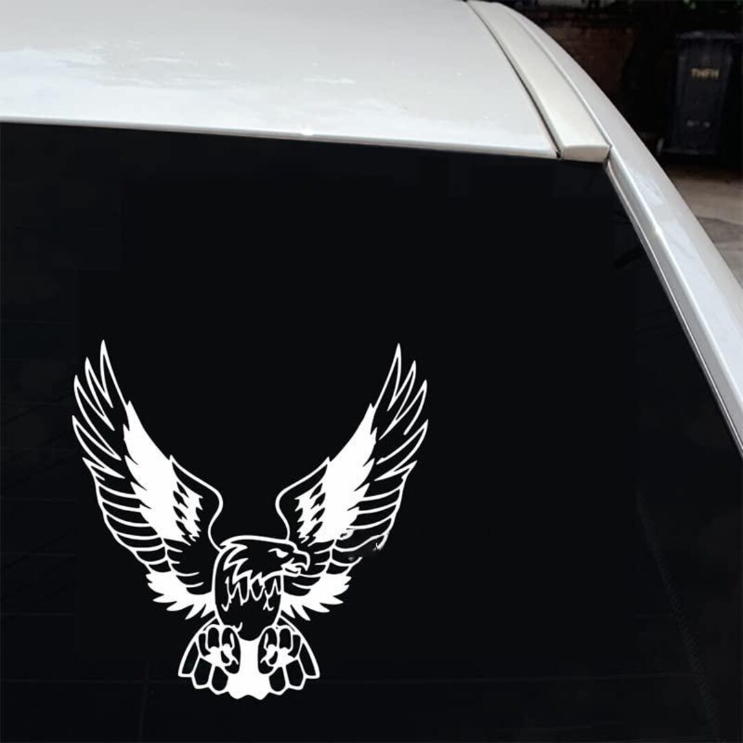 Stylish Eagle Car Sticker – Funny Wildlife Vinyl Decal for Trucks ...