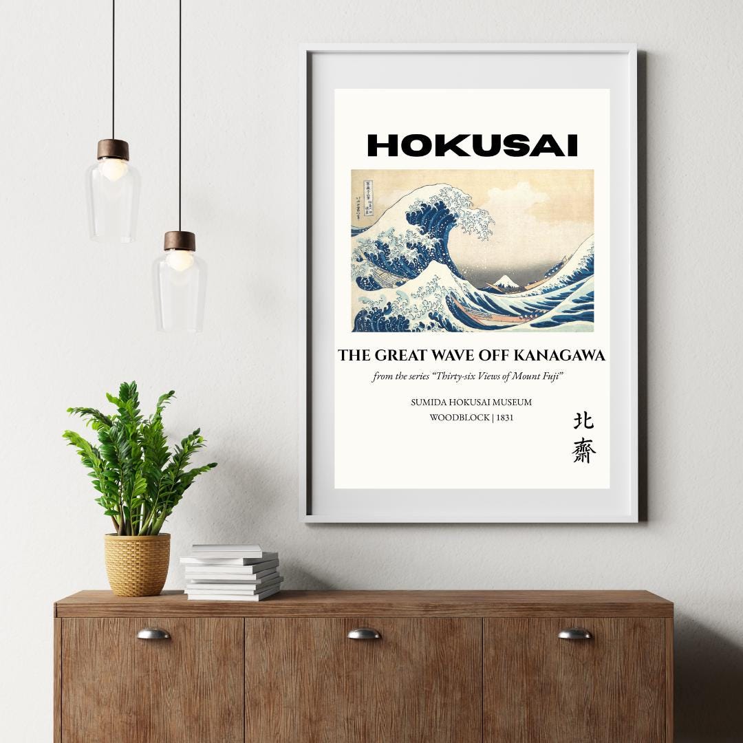 The Great Wave of Kanagawa Poster - Etsy
