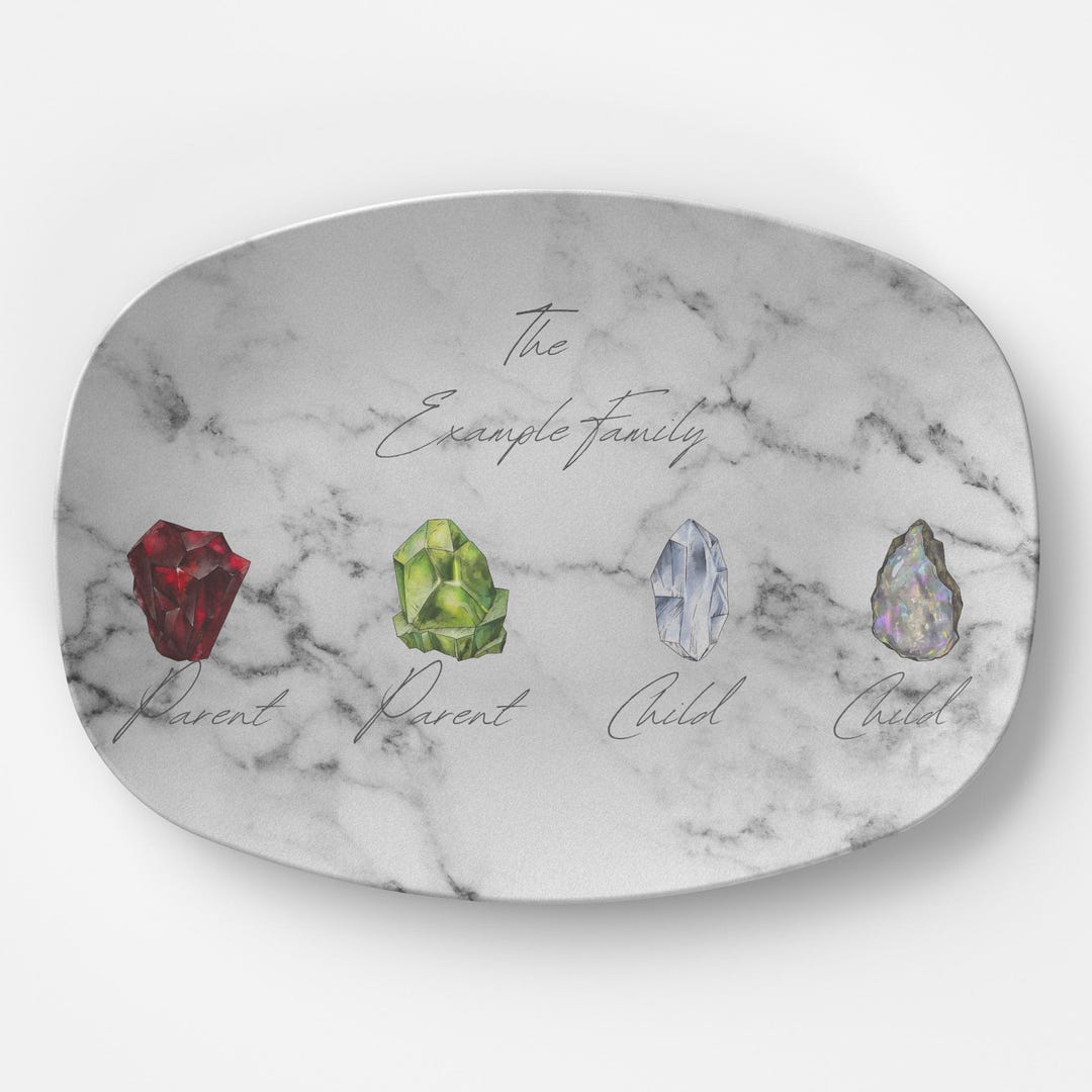 Custom Birth Month & Birthstone Platter – Personalized Platter for ...