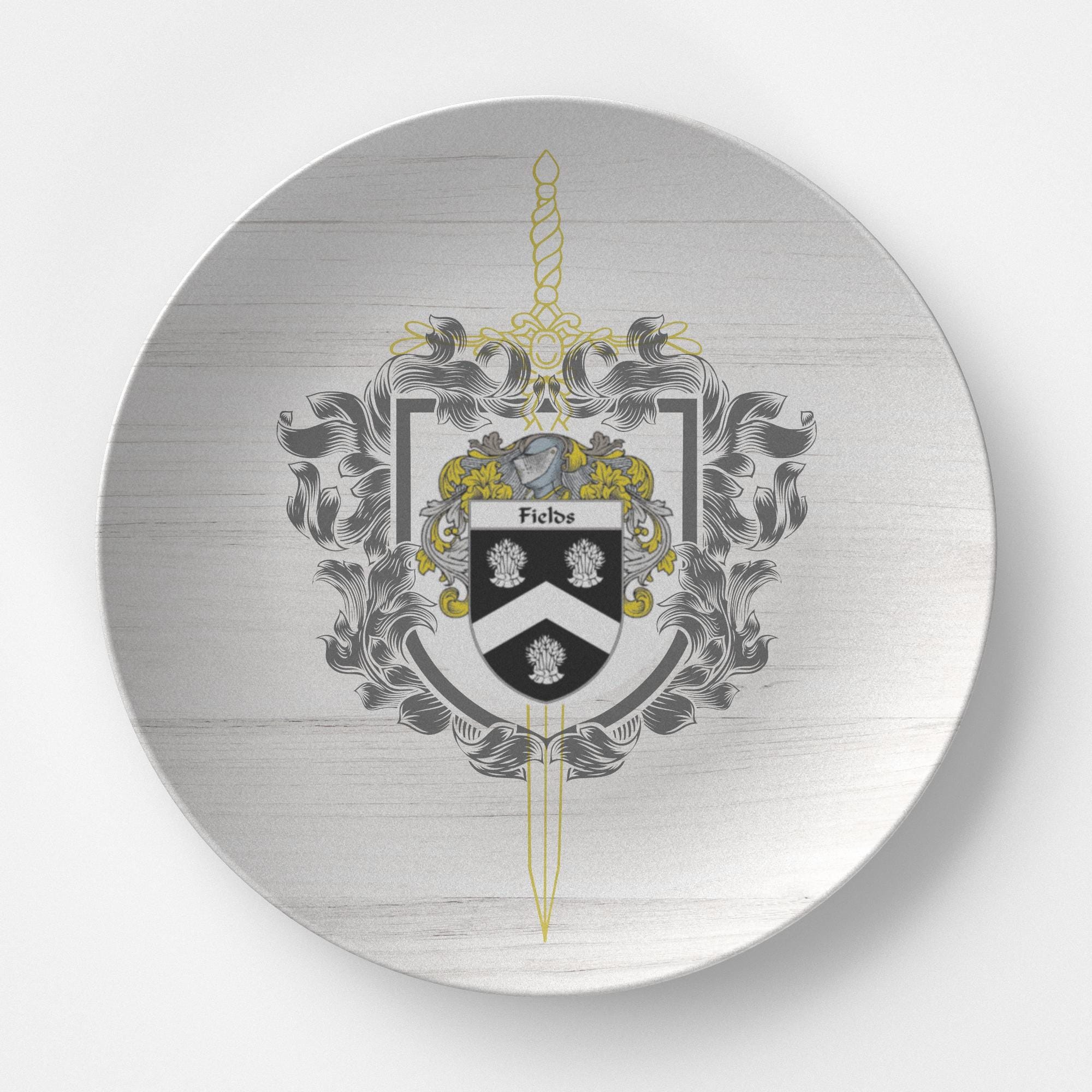 Personalized Family Crest 10" Plate, Fully Personalized, Heirloom ...