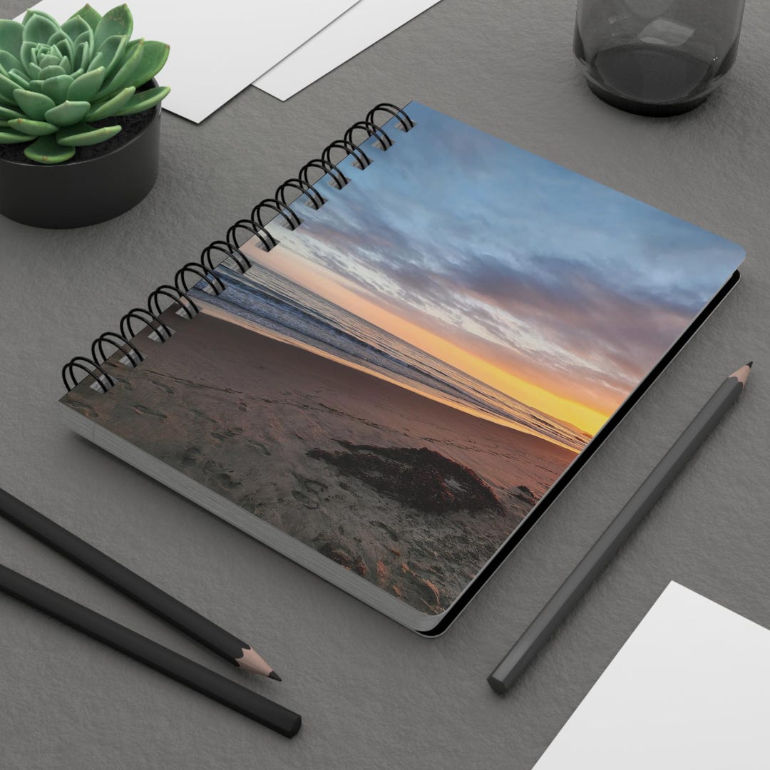 Heavy Duty 5 X 7 Spiral Bound Journal With Sunset Design - Etsy
