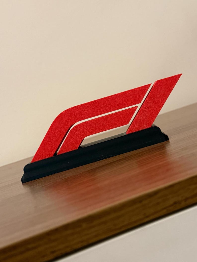 Formula 1 Logo Desk Display, 3D Printed F1 Logo, Racing Decor, F1 ...