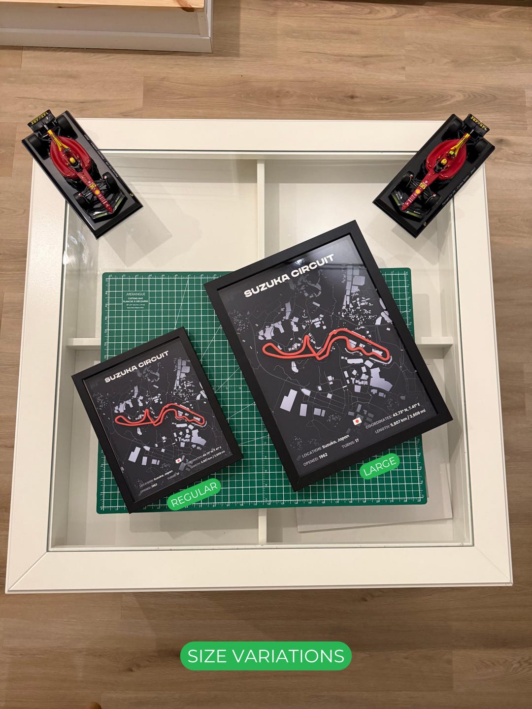 Formula 1 3D Printed Suzuka Circuit F1 Track Poster · F1 Wall Art ...