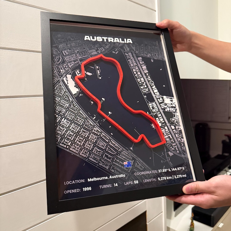 Formula 1 Print Melbourne - Etsy