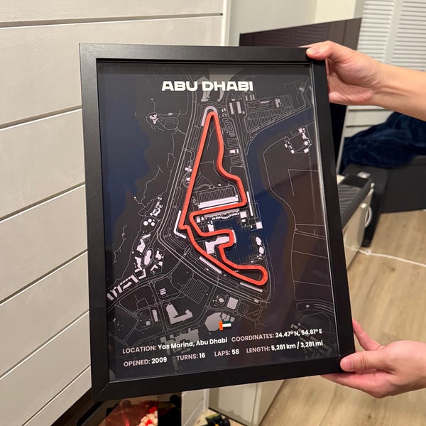 F1 Abu Dhabi Poster - Etsy UK