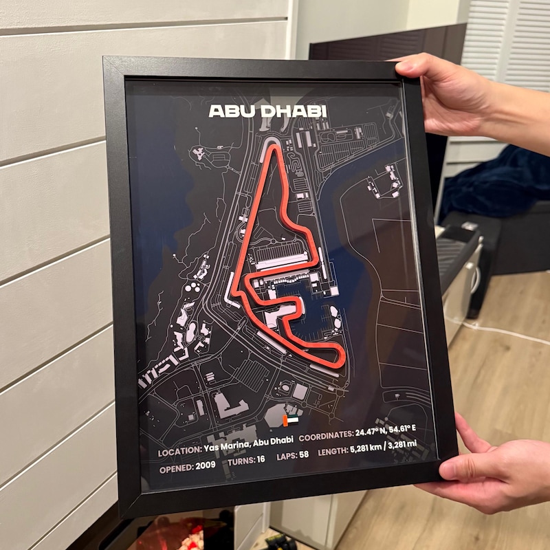 F1 Abu Dhabi Poster - Etsy UK