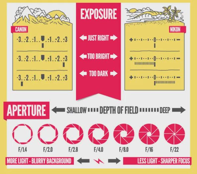DSLR Cheat Sheet Cards 12 Pages | Manual Photography Basics, Camera ...