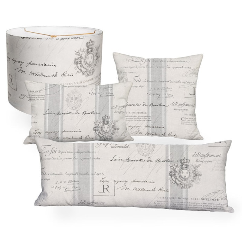 French Script Pillow - Etsy