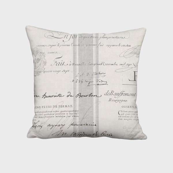 French Script Pillow - Etsy