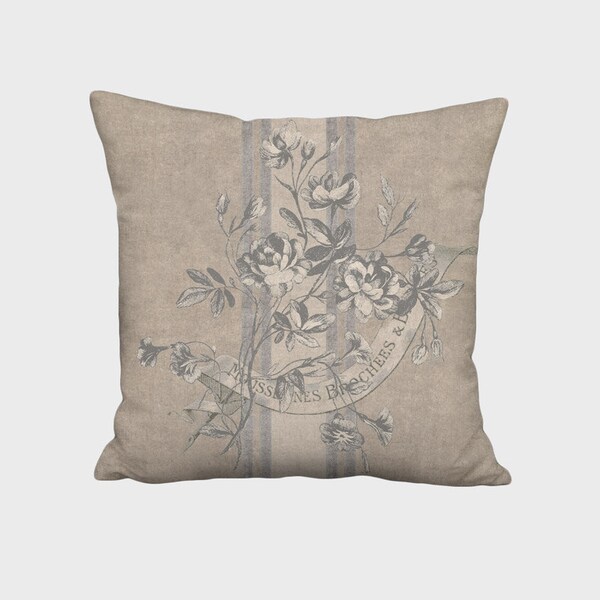 Cabbage Rose Pillow - Etsy