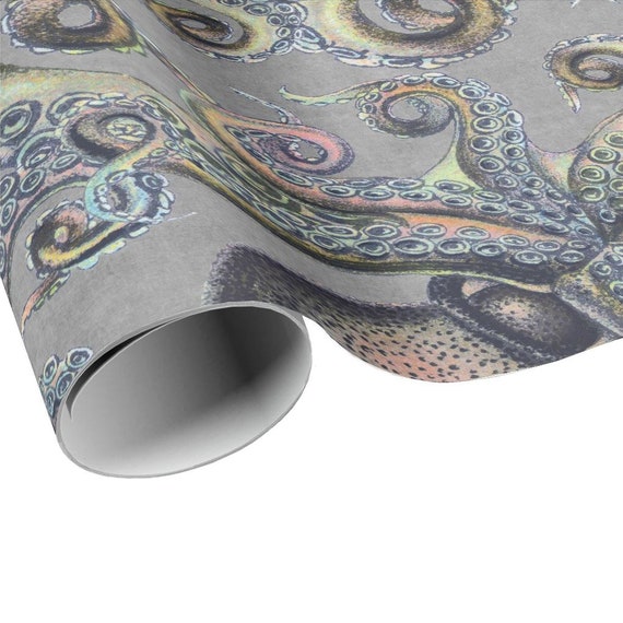 READY TO SHIP Lava Rock Octopus Gift Wrap Ocean Creature - Etsy