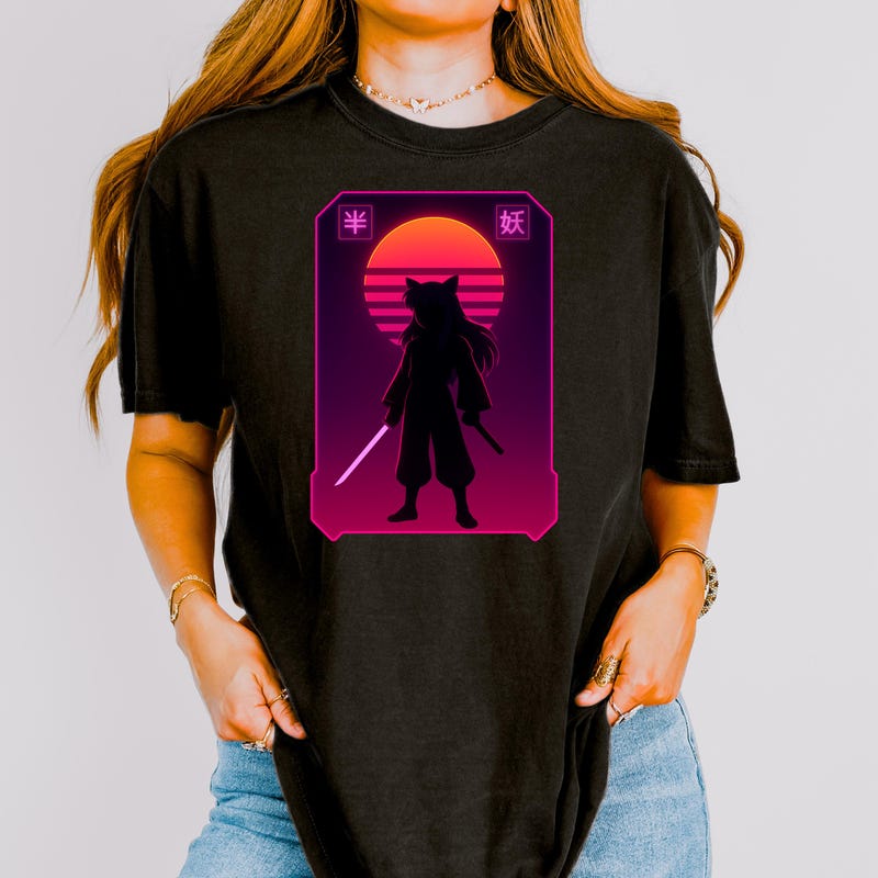 Neon Synthwave Anime - Etsy