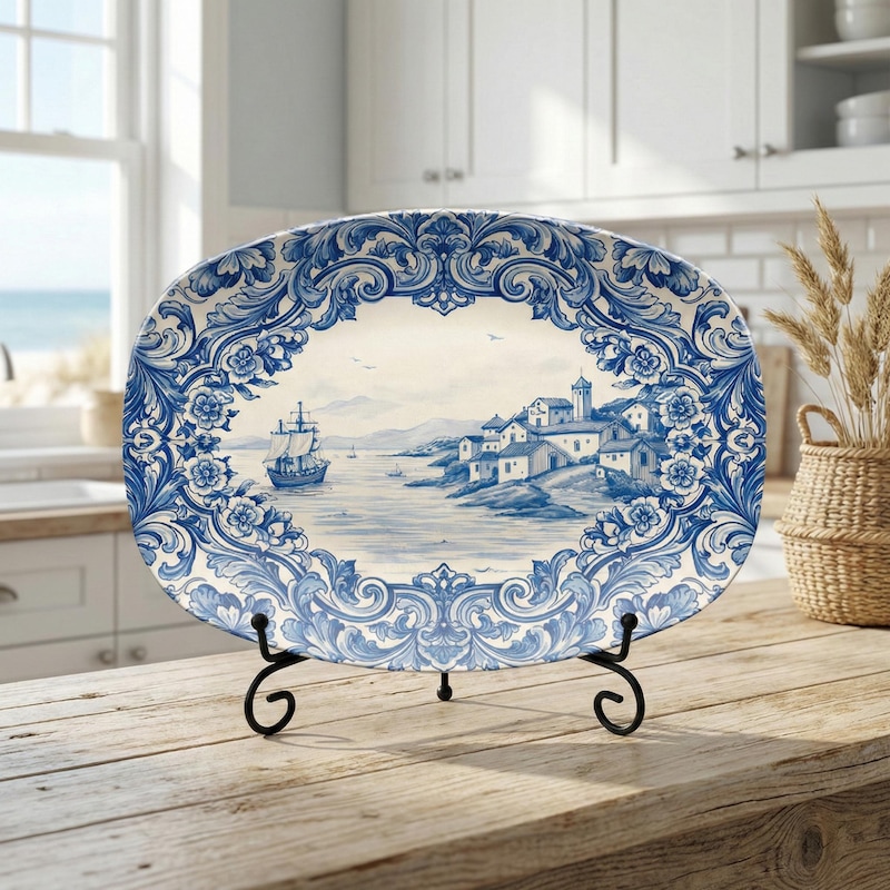 Baroque Platter White - Etsy