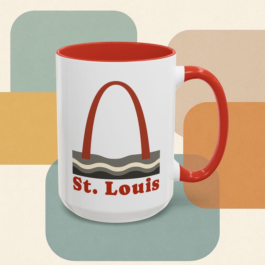 St Louis Mug - Retro Gateway Arch Coffee Mug - Missouri Gift - Etsy