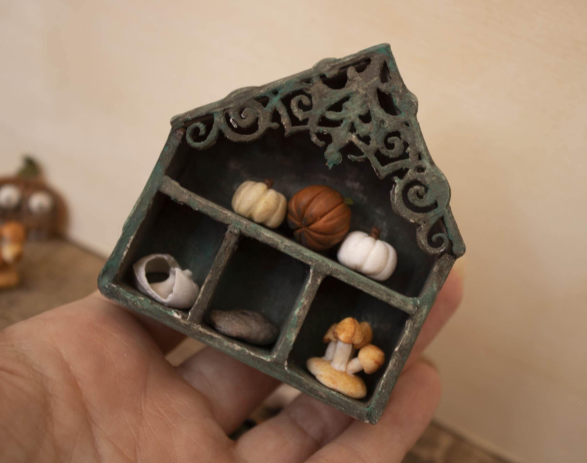 Miniature Apothecary Cabinet With Shelves 1:12 Scale, Dollhouse ...
