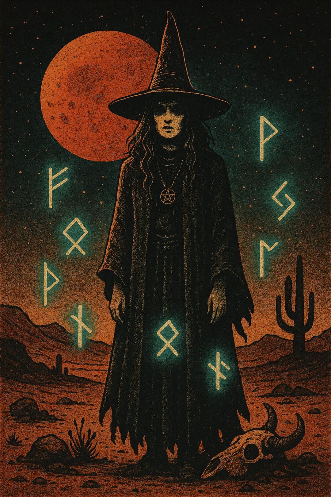 Desert Witch Printable Wall Art Listing - Etsy
