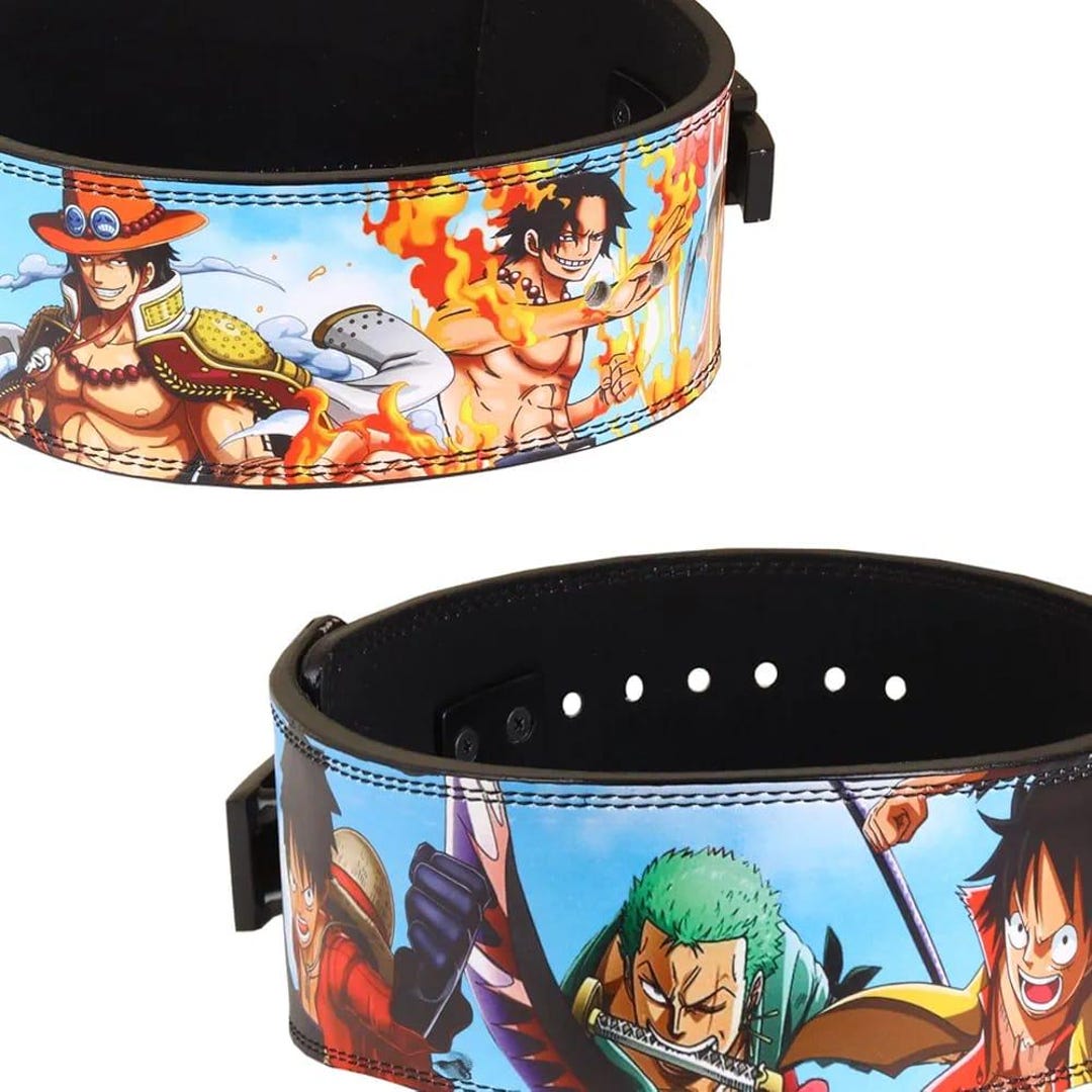 New Handmade Luffy Anime Powerlifting Lever Belt: Custom Gym Belt for ...