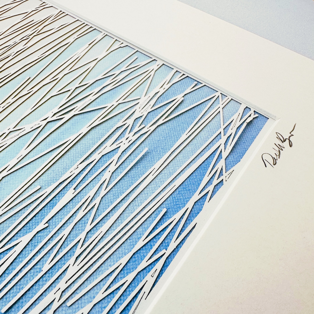 Lines · Square · Papercut Artwork - Etsy