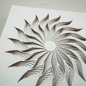 Unique 3D Papercut Artwork: Ideal Wedding or Paper Anniversary Keepsake ...