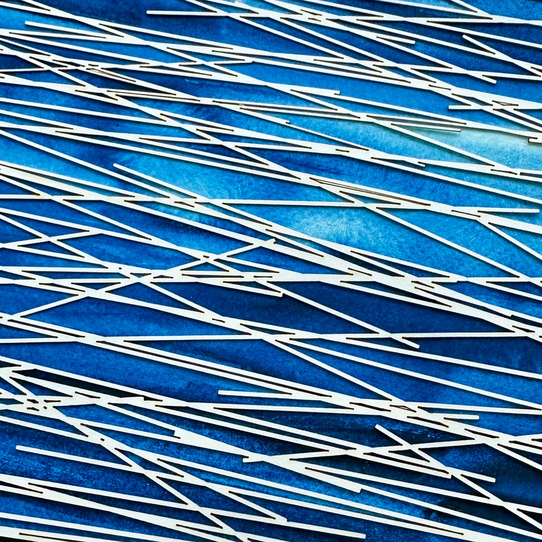 Papercut Lines Wall Art · Square · Fine Art - Etsy