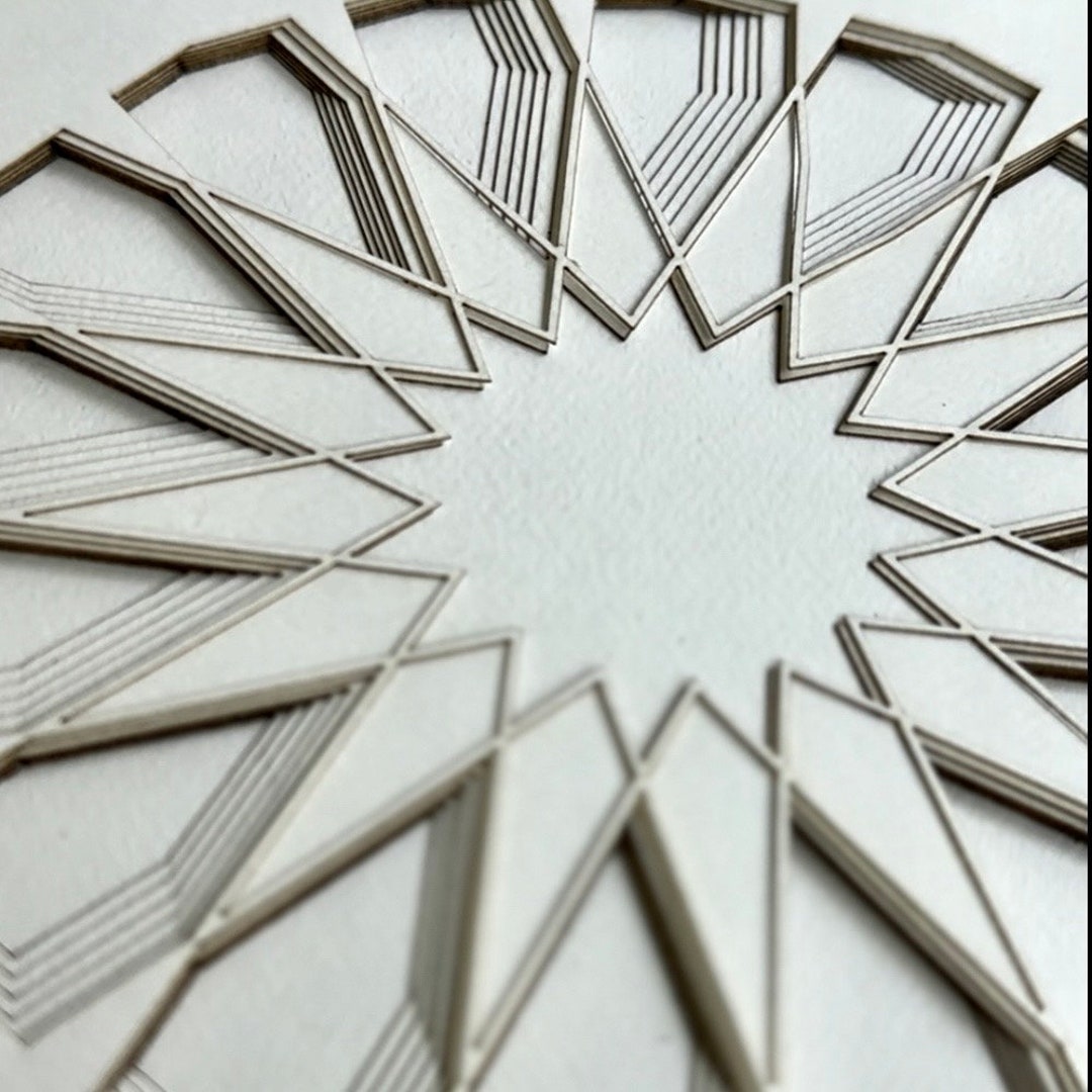 3D Multi Layered Paper Art Cosmic 16-pointed Star - Etsy