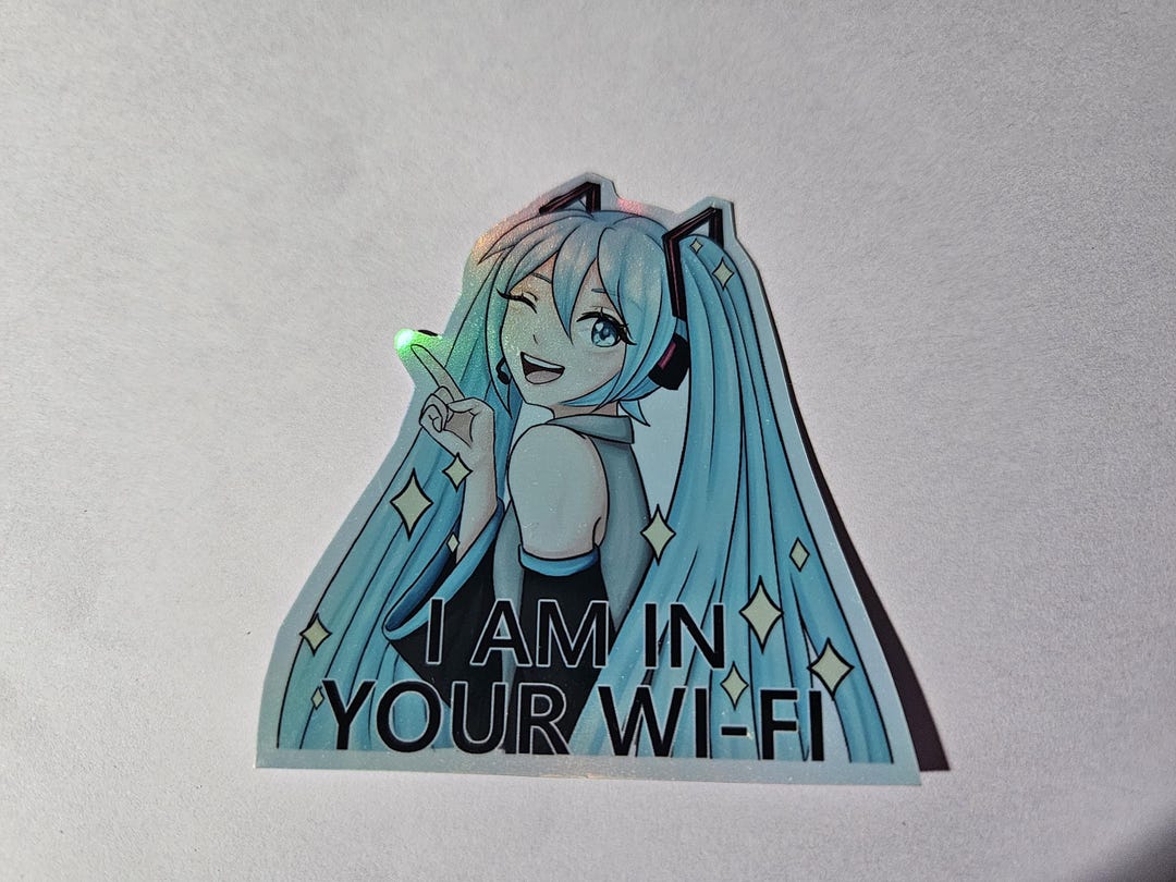 Hatsune Miku Wifi Holo Sticker - Etsy