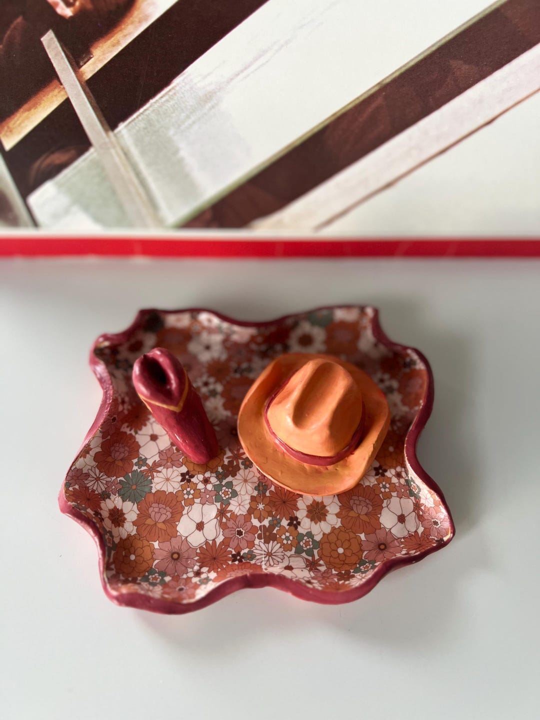 Retro Western Trinket Tray - Etsy