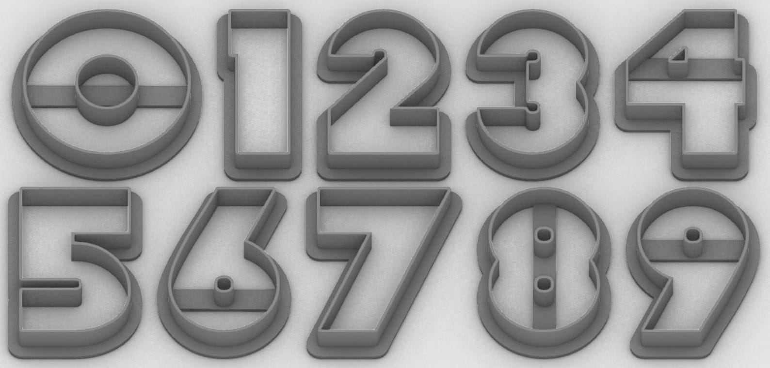 Roblox Alphabet and Numbers- Cookie Cutters (cutter - Stamps), Polymer ...