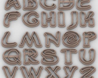 Children Style Girls Alphabet and Numbers- Cookie Cutters (cutter ...