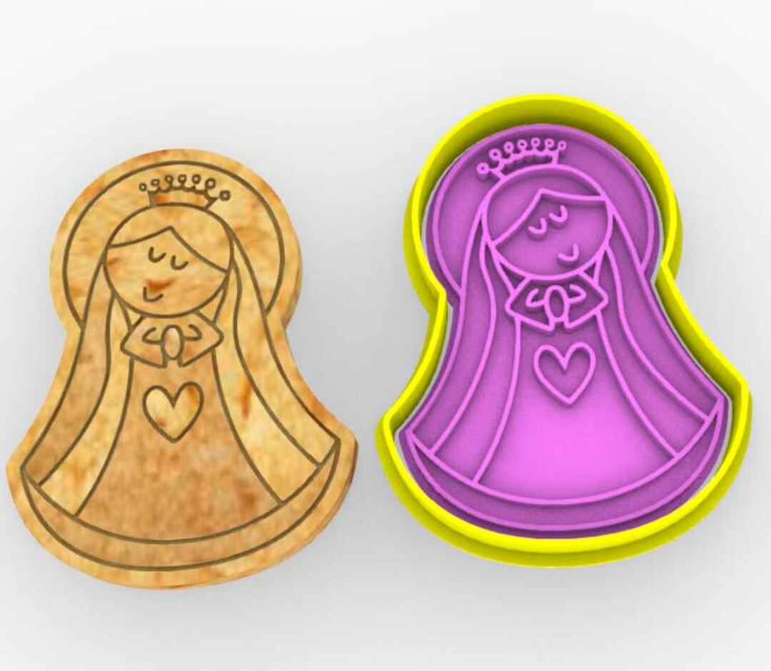 Virgin Mary - Cookie Cutters (cutter - Stamps), Polymer Clay Cutters ...