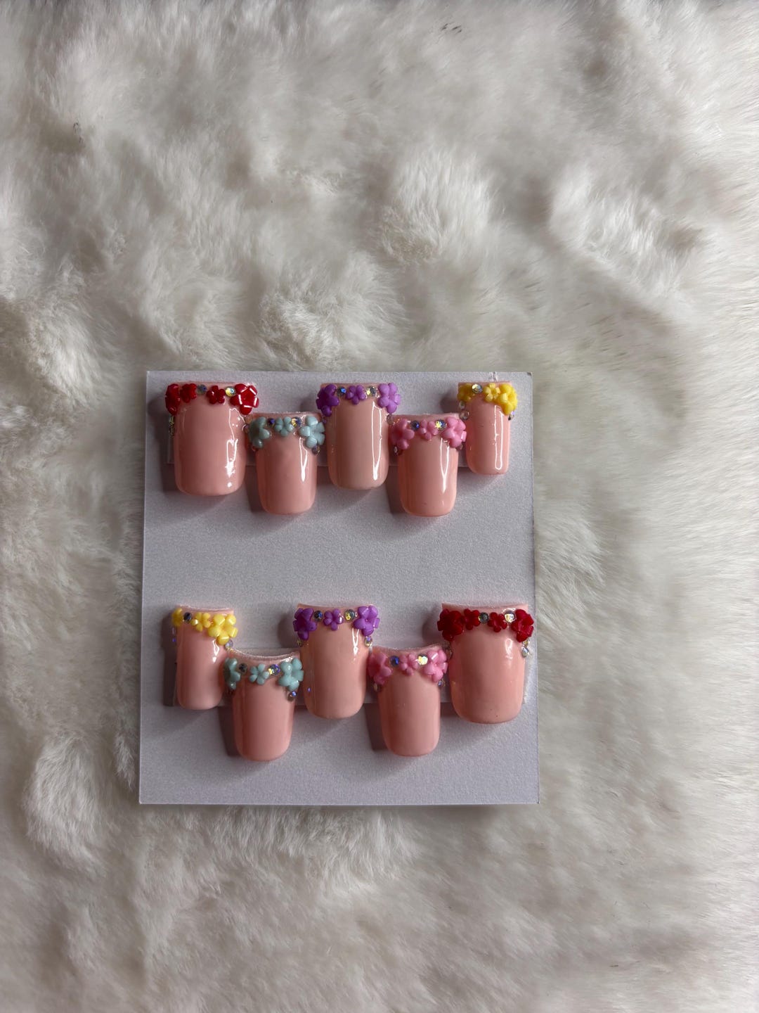 Short Rainbow Flowered Duckies - Etsy