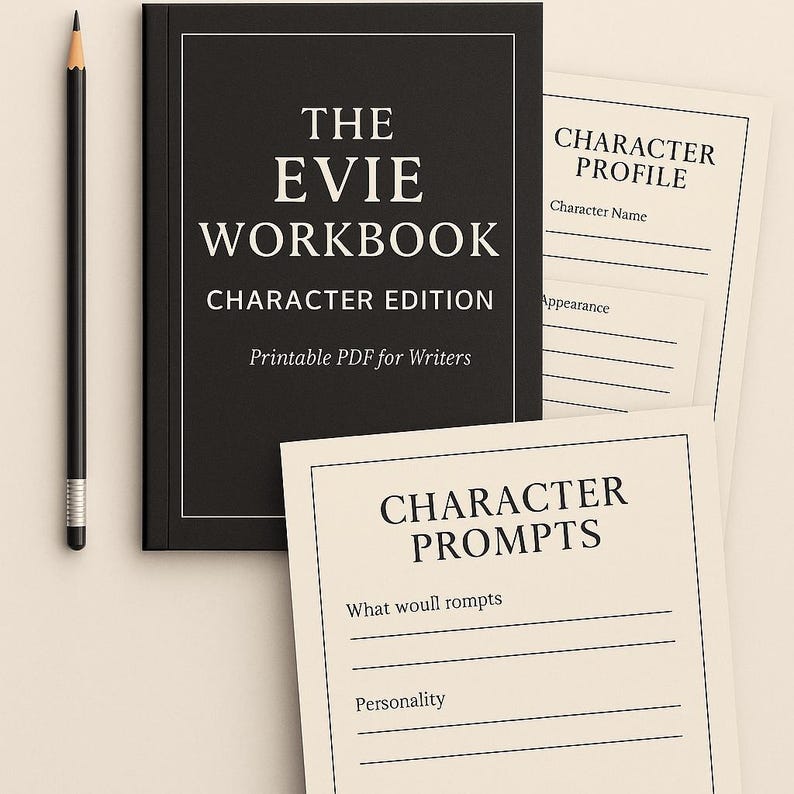 The Evie Workbook – Printable Character Development Journal for Writers ...