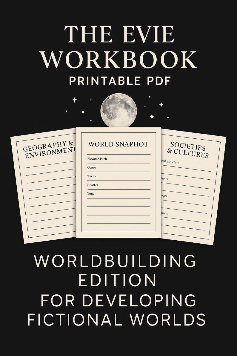 The Evie Workbook – Worldbuilding Edition | Printable PDF for Writers ...
