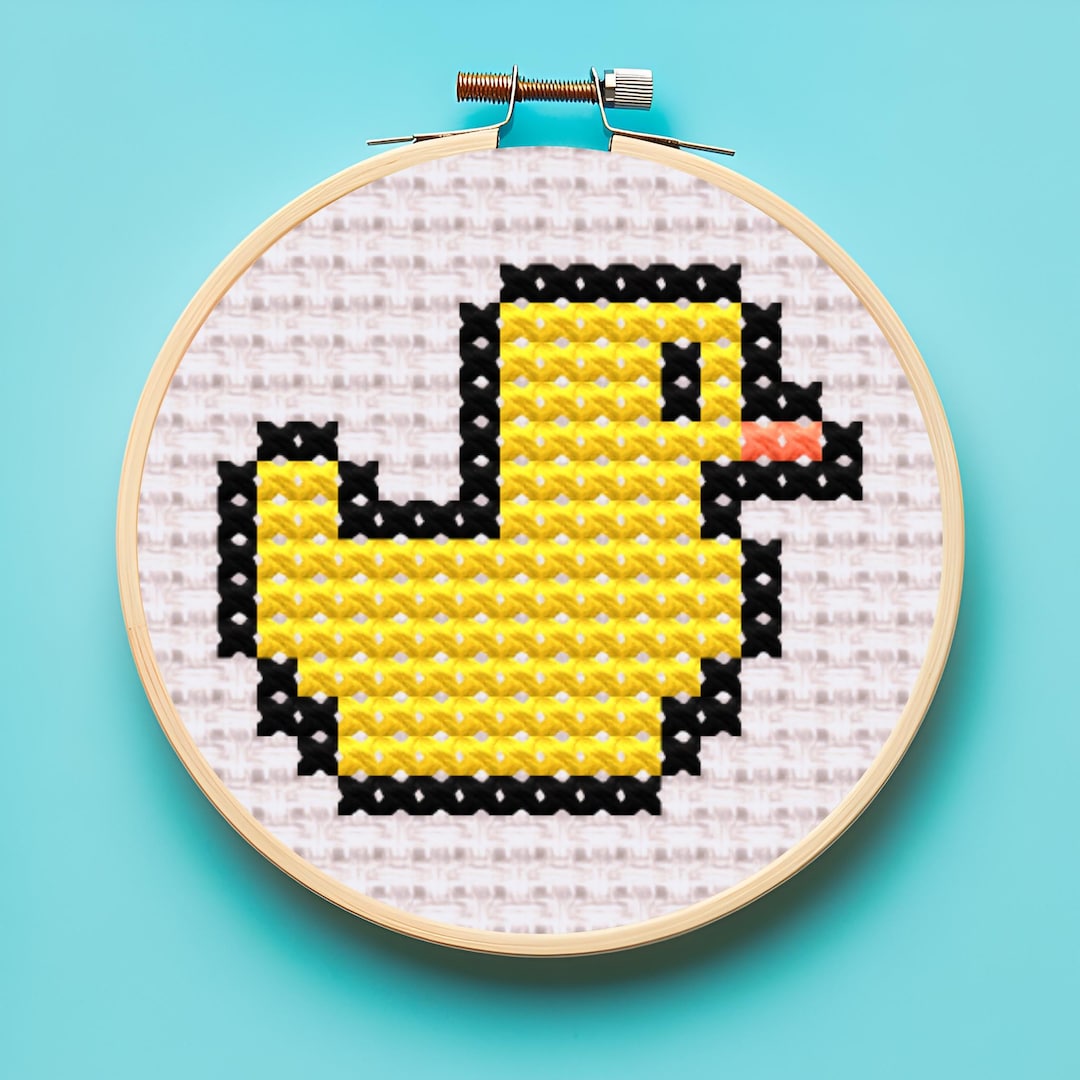 Yellow Ducky Cross Stitch Pattern PDF - Instant Download Digital ...