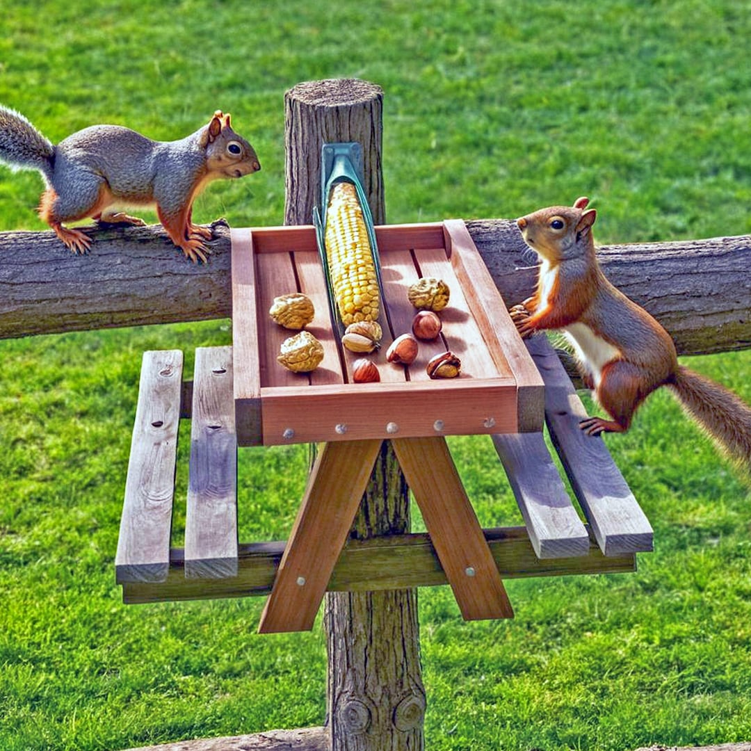 Squirrel Picnic Table DIY Plans: Easy Beginner Woodworking Project (PDF ...