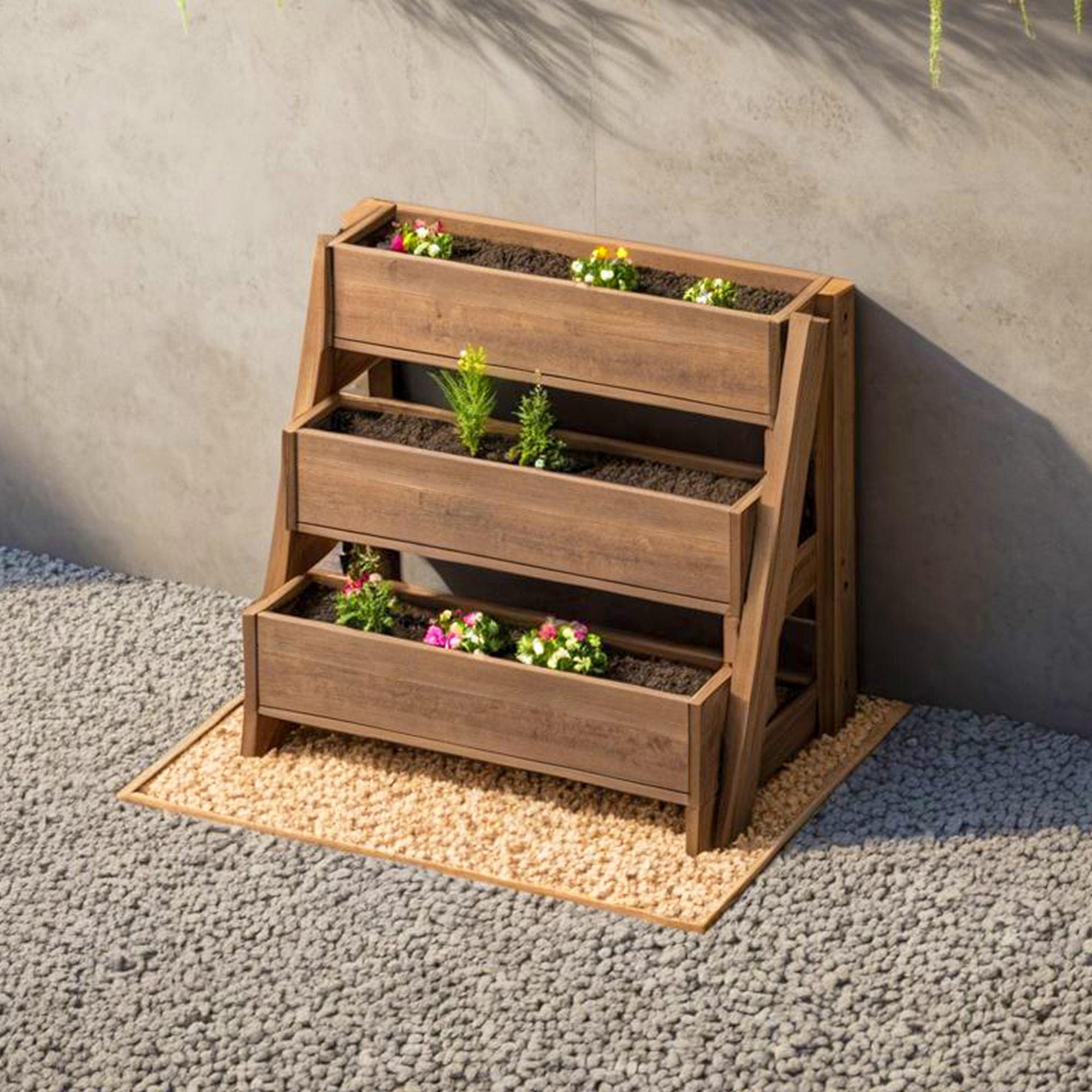 3-tier Raised Planter Box Plans: DIY Vertical Garden (PDF Download) - Etsy