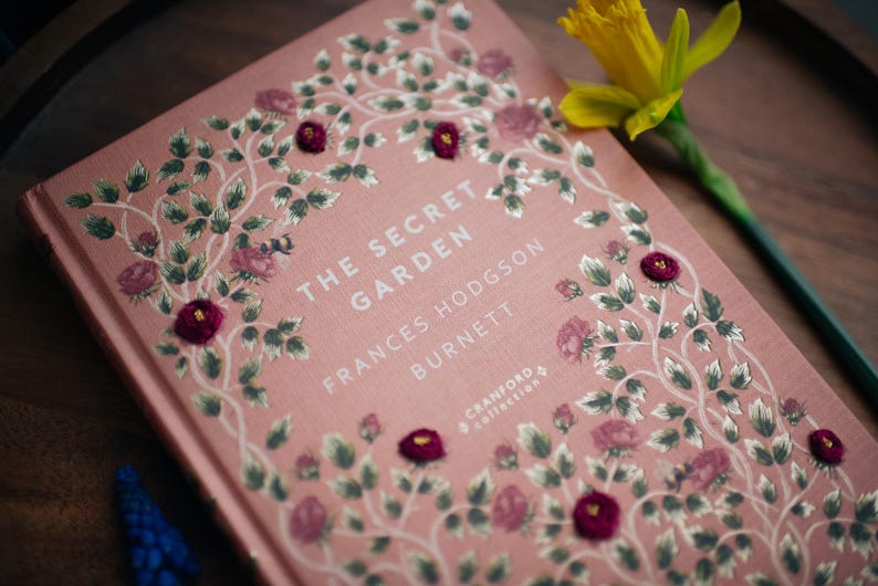The Secret Garden – Hand-embroidered Hardcover Book | Classic Novel ...