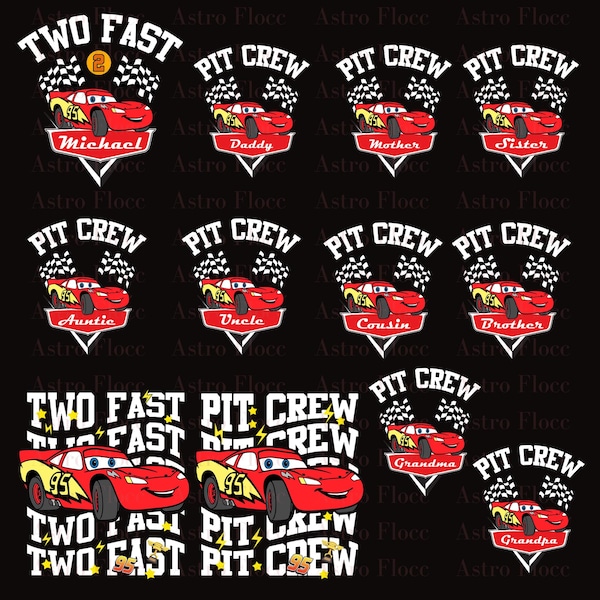 Cars the Movie Pit Crew - Etsy