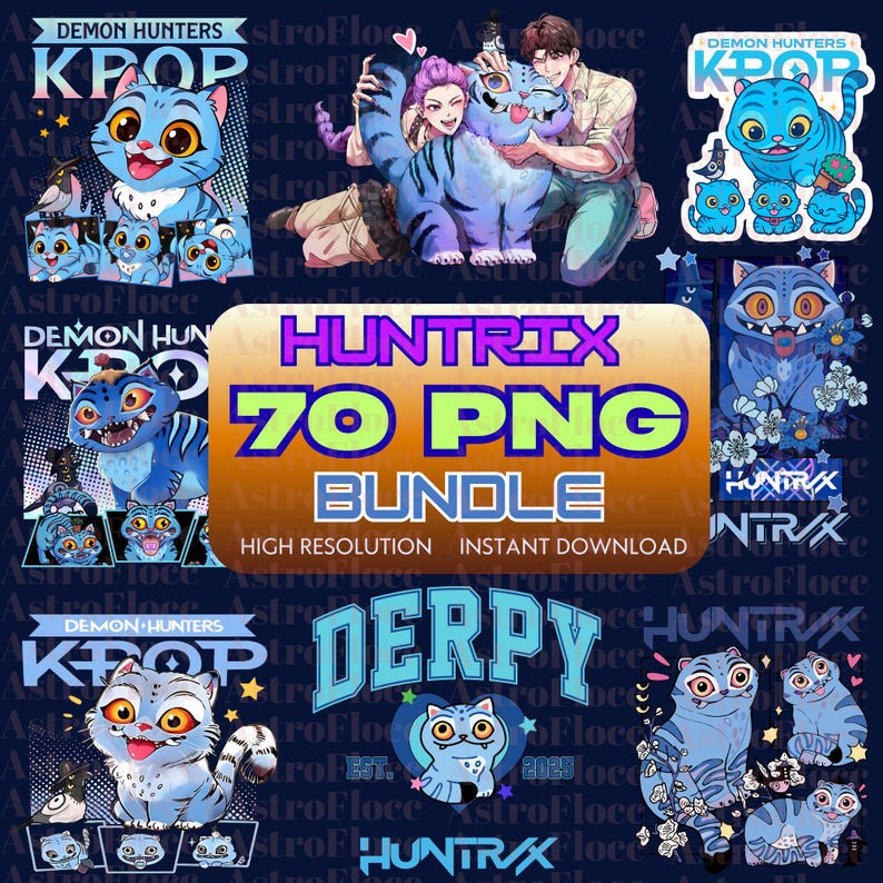 70+ Kpop Hunter Tiger PNG Bundle, Shirt Digital, Kpop Huntrix Png, Saja ...