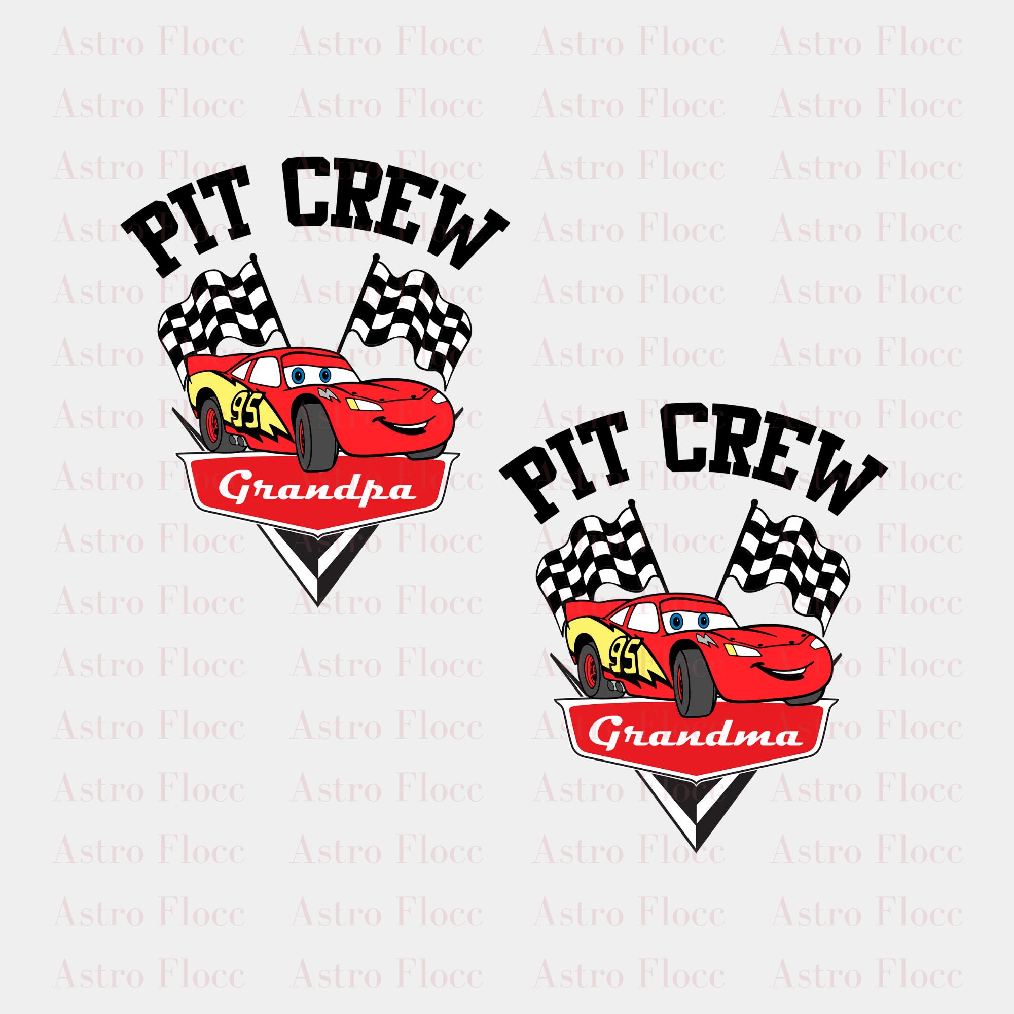 Cars Lightning Mcqueen PNG | Two Fast Pit Crew Family Matching Shirts ...